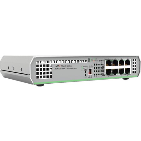 Allied Telesis 8 Port 10/100/1000Tx Unmanaged Switch w/ External Power Supply Us AT-GS910/8E-10 ...